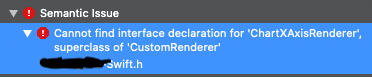 Cannot find interface declaration for 'ChartXAxisRenderer' when subclassing XAxisRenderer ...