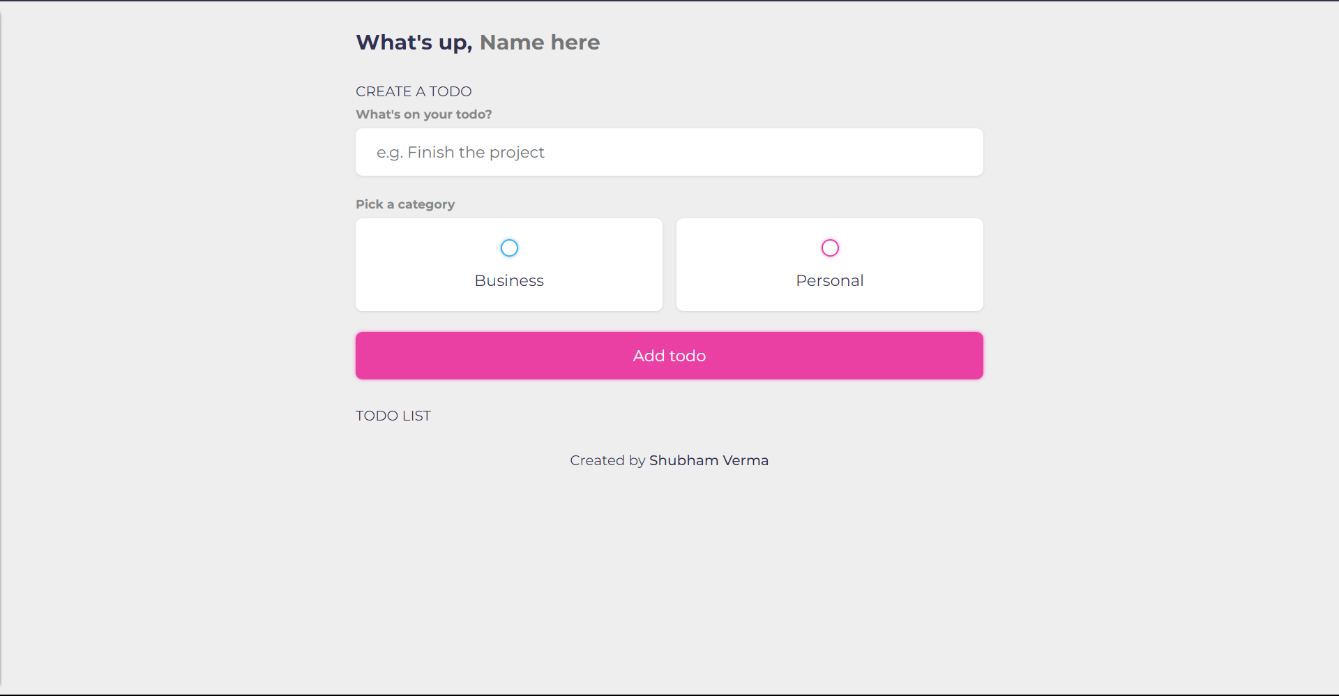 GitHub - Stroller15/todoie: Build a simple web-based todo app built using HTML, CSS, and ...