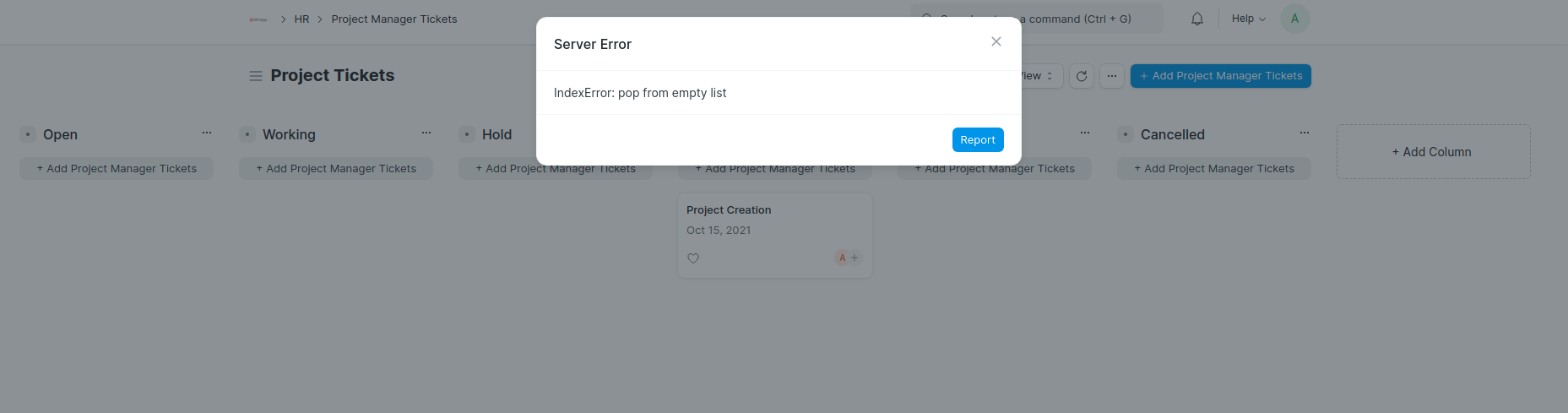 Kanban Board Issue While Using In Workspace · Issue 14893 · Frappefrappe · Github 