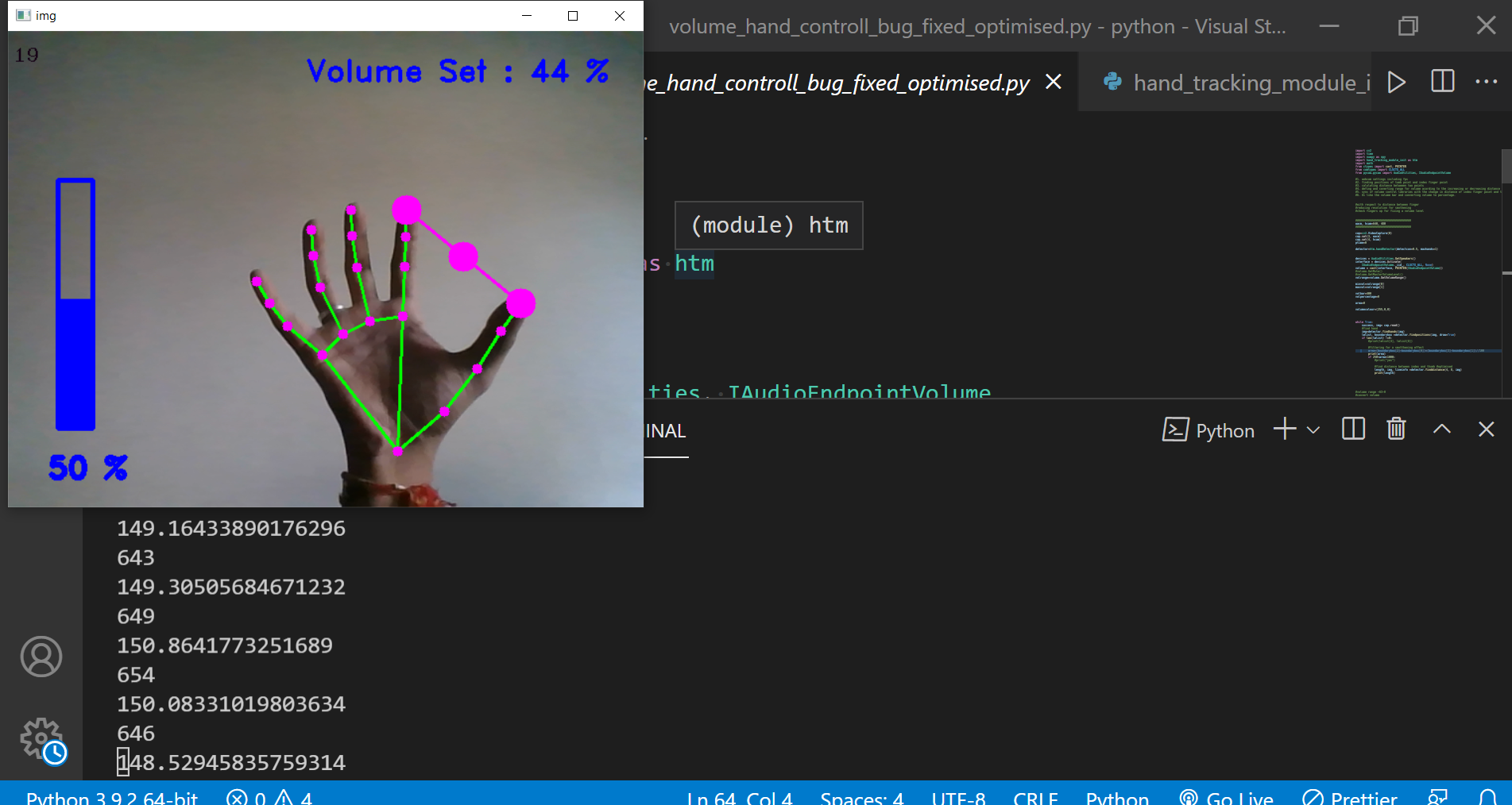 GitHub - ompodey/Finger-Tack-Volume-Controller: Artificial Intelligence ...