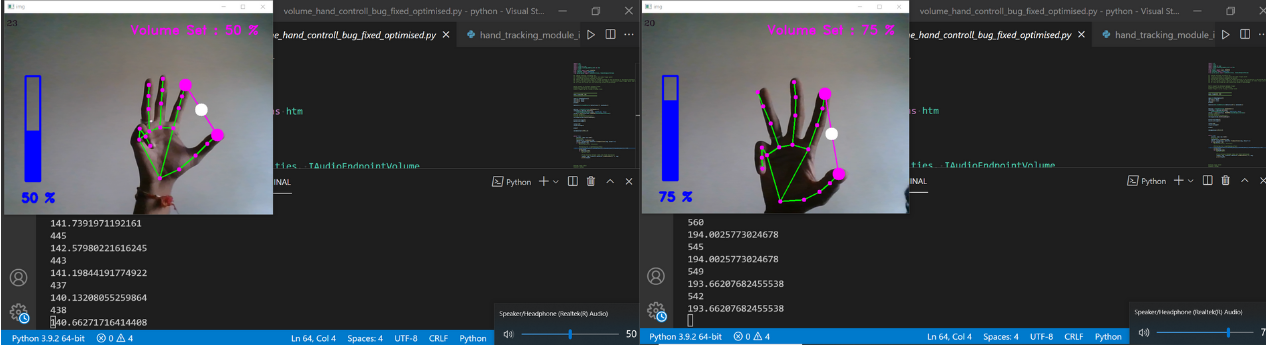 GitHub - ompodey/Finger-Tack-Volume-Controller: Artificial Intelligence ...