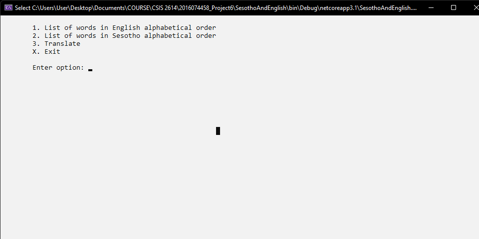 GitHub - Bongani-org/SesothoAndEnglish: Sesotho to english translator and vice versa application