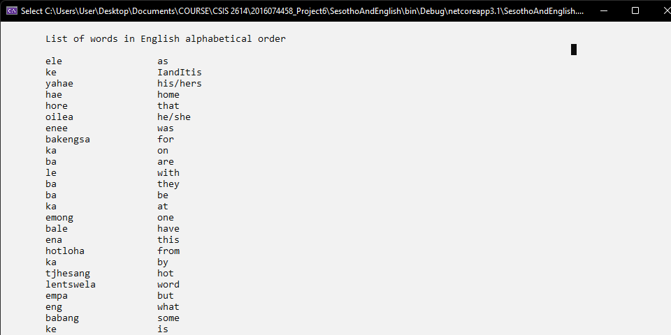 GitHub - Bongani-org/SesothoAndEnglish: Sesotho to english translator and vice versa application