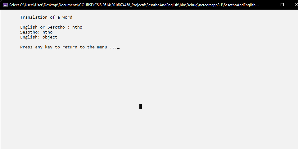 GitHub - Bongani-org/SesothoAndEnglish: Sesotho to english translator and vice versa application