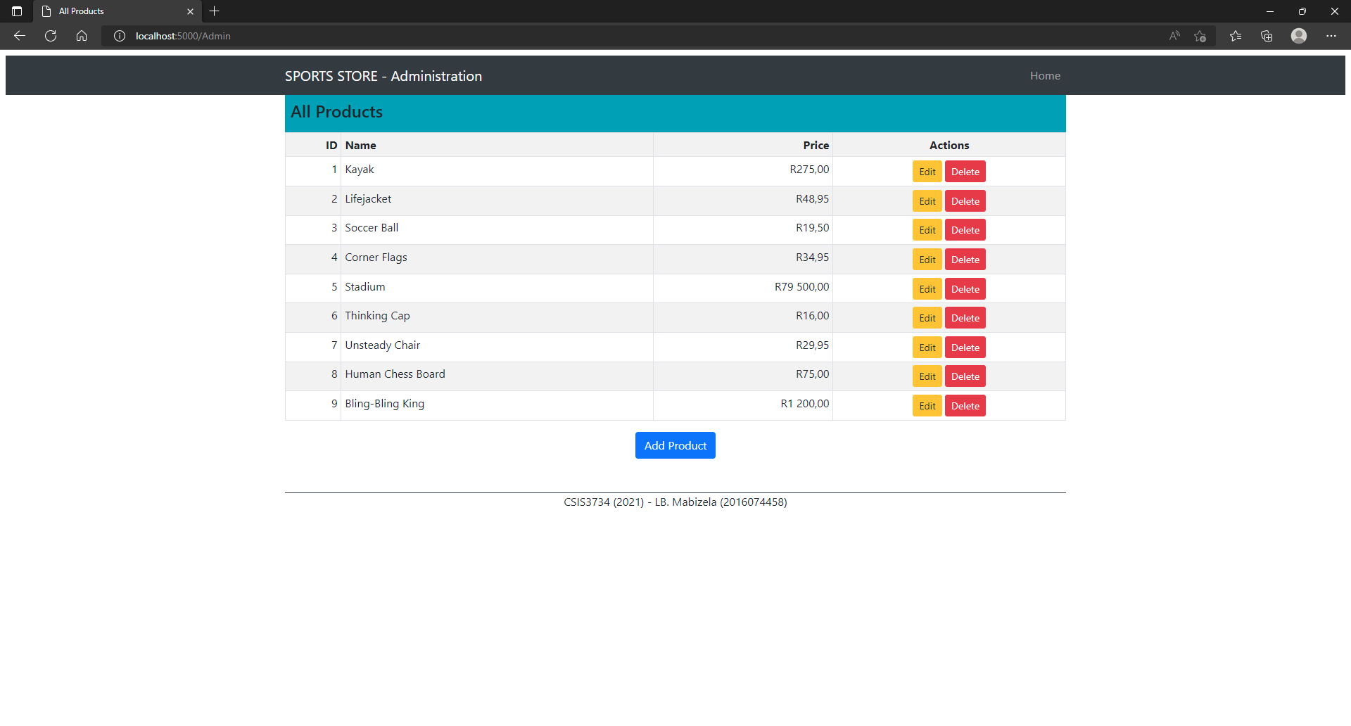 GitHub - Bongani-org/SportsStore