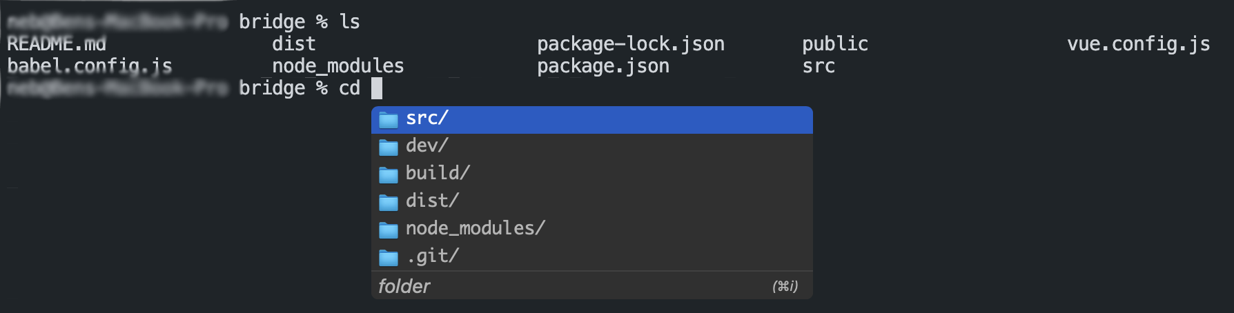 VS Code Terminal - public folder not listed in cd dropdown · Issue #369 · withfig/fig · GitHub