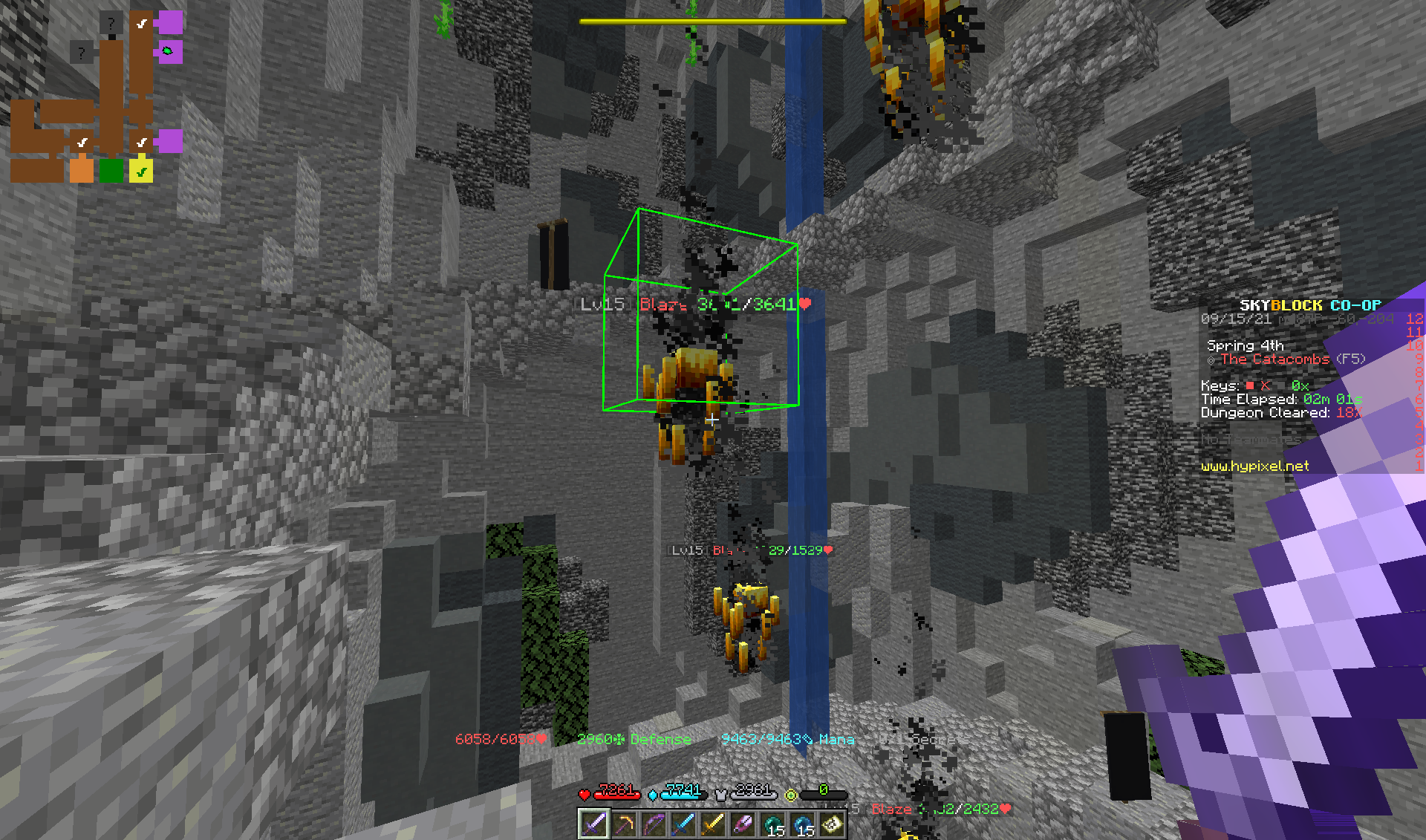 Off center blaze outline · Issue #7 · SkyblockerMod/Skyblocker · GitHub