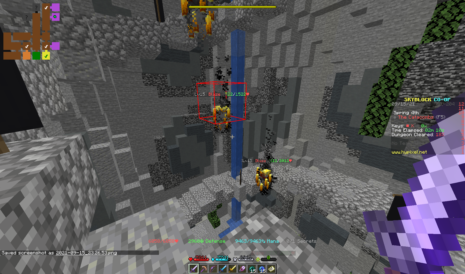 Off center blaze outline · Issue #7 · SkyblockerMod/Skyblocker · GitHub