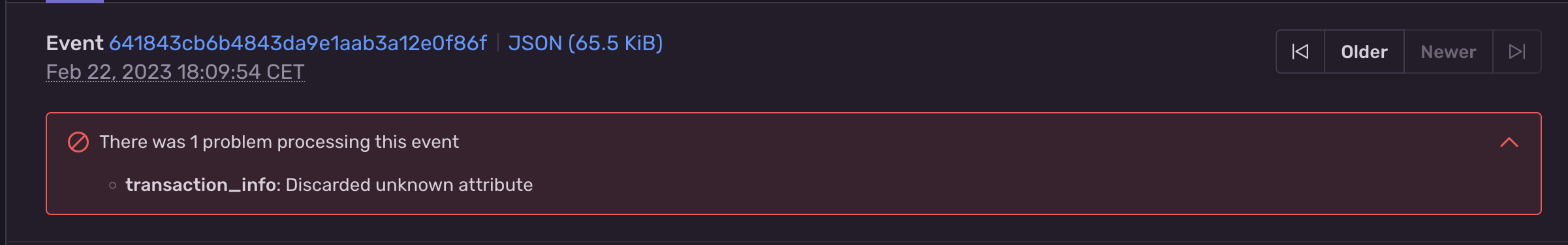 transaction_info: Discarded unknown attribute ? · Issue #2009 · getsentry/sentry-ruby · GitHub
