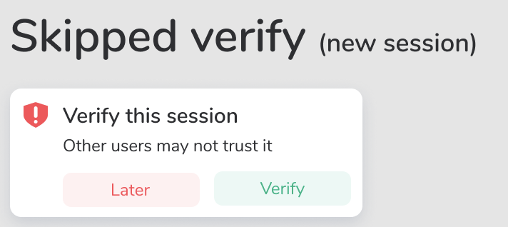 Display The Verify This Session Modal At Every Startup · Issue 3179 · Element Hqelement Ios 