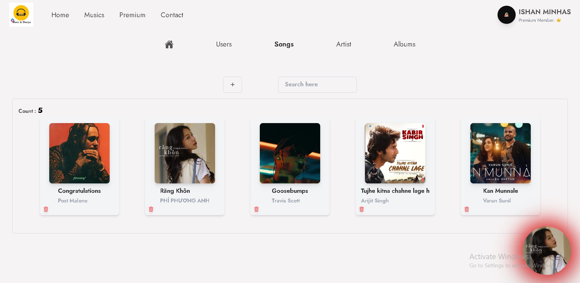 GitHub - IshanMinhas/MusicPlayer: MusicKiDuniya || Currently In process...