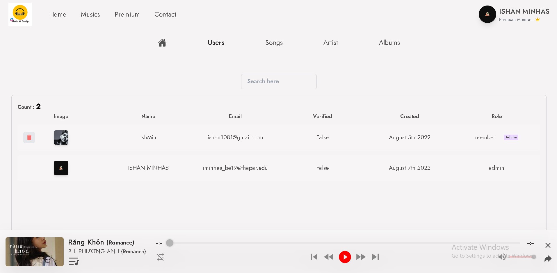 GitHub - IshanMinhas/MusicPlayer: MusicKiDuniya || Currently In process...