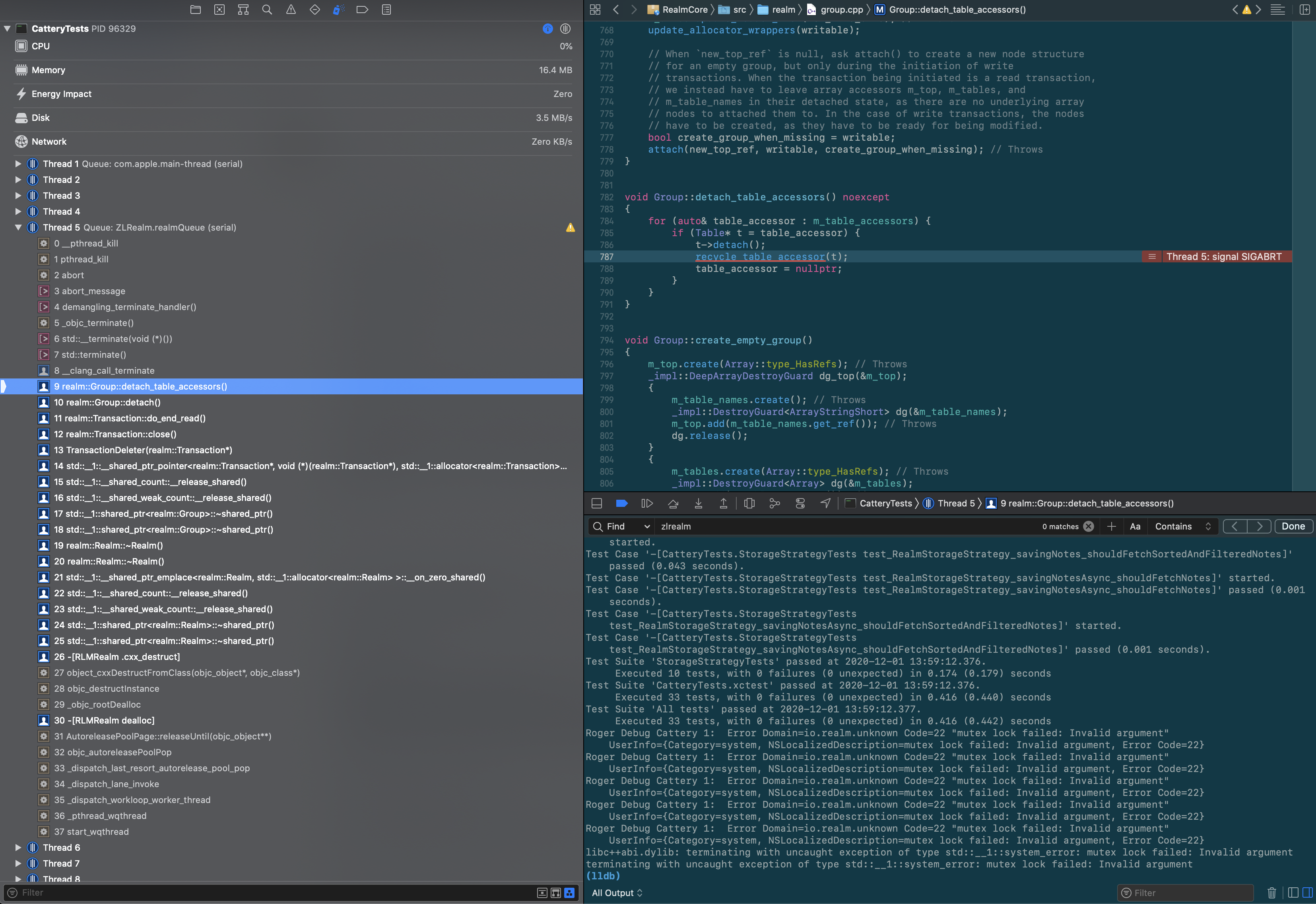[crash] mutex lock failed: Invalid argument · Issue #6966 · realm/realm ...