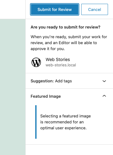 Contributor cannot submit story for review · Issue #7762 · GoogleForCreators/web-stories-wp · GitHub