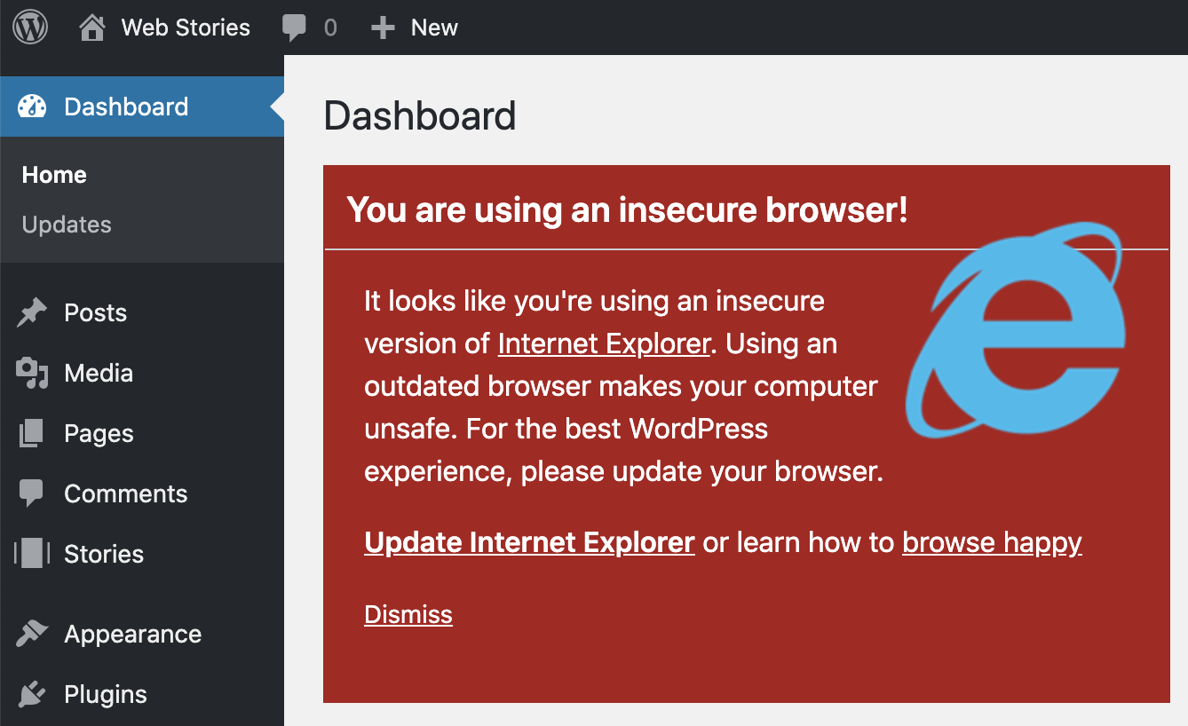 Display a message when Browser is not supported · Issue #1369 ...