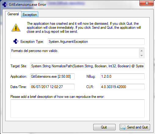 [Bug] Exception when opening click on "Browse..." · Issue #3817 ...
