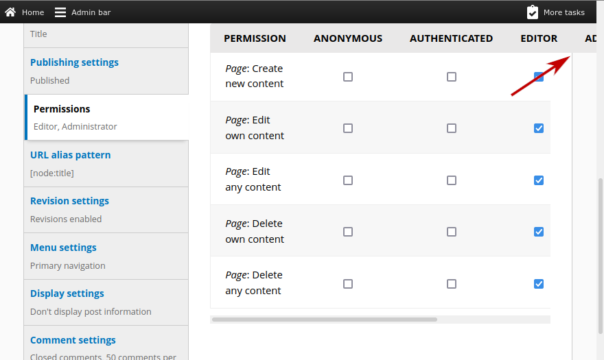 [UX] Permissions matrix should scroll horizontally when too wide for ...