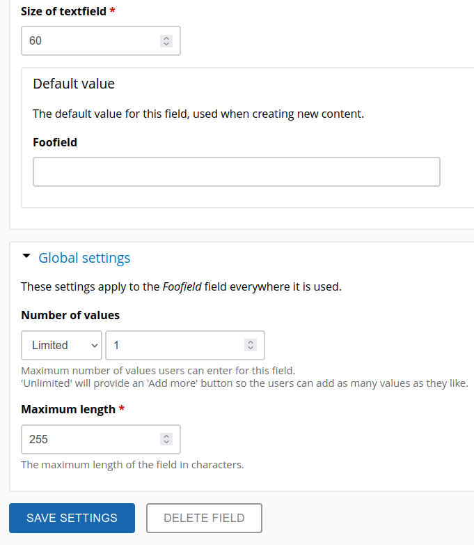 Expand the "Global settings" fieldset when creating new fields · Issue #5345 · backdrop/backdrop ...