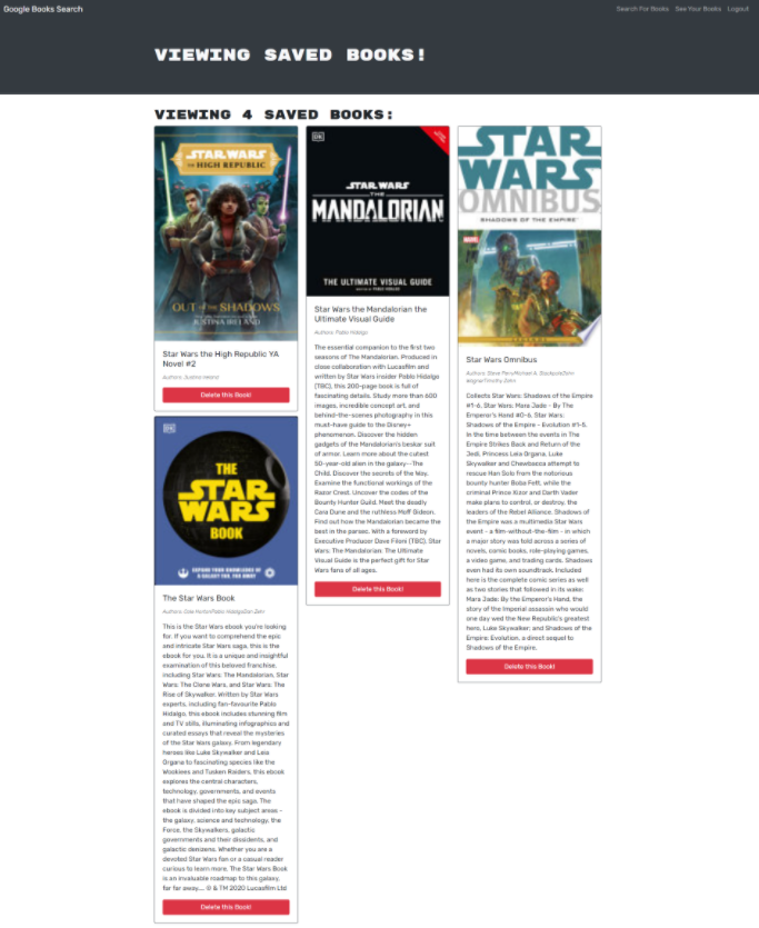 GitHub - SimonMSelvadurai/MERN-Book-Search-Engine: Google Books API search engine