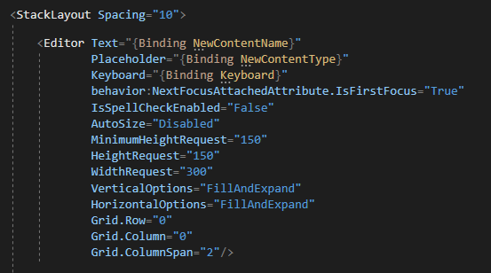 [Bug] Editor does not allow fix size · Issue #14394 · xamarin/Xamarin.Forms · GitHub
