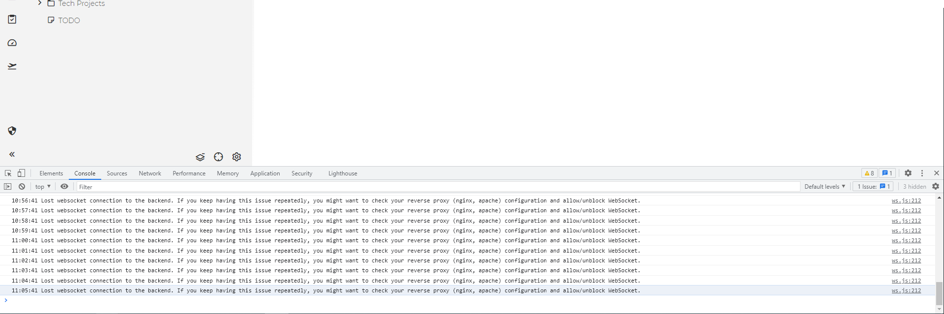 Bug Report Lost Websocket Connection To The Backend · Issue 3388 · Zadamtrilium · Github