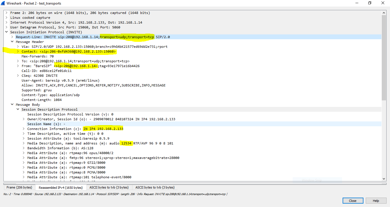 websocket transport support (RFC-7118) · Issue #479 · baresip/baresip ...