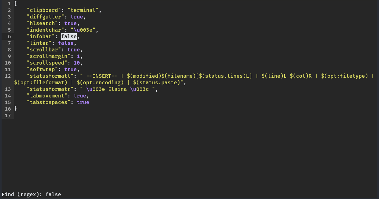 `hlsearch` option dont work in Debian · Issue #2560 · zyedidia/micro · GitHub