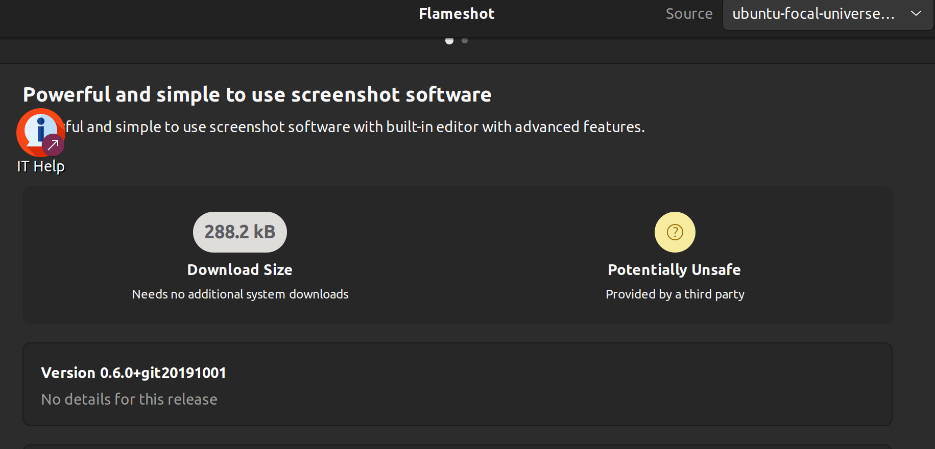Ubuntu software store has two versions · flameshot-org flameshot · Discussion #2998 · GitHub