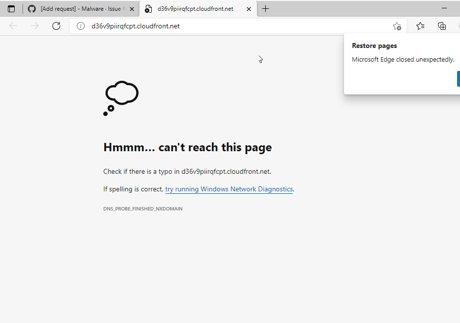 [Add request] - Malware · Issue #409 · blocklistproject/Lists · GitHub
