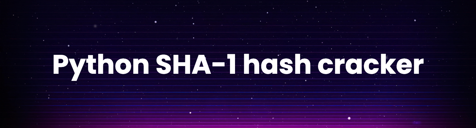 GitHub - goldfishthegodfather/Python-SHA1-password-cracker