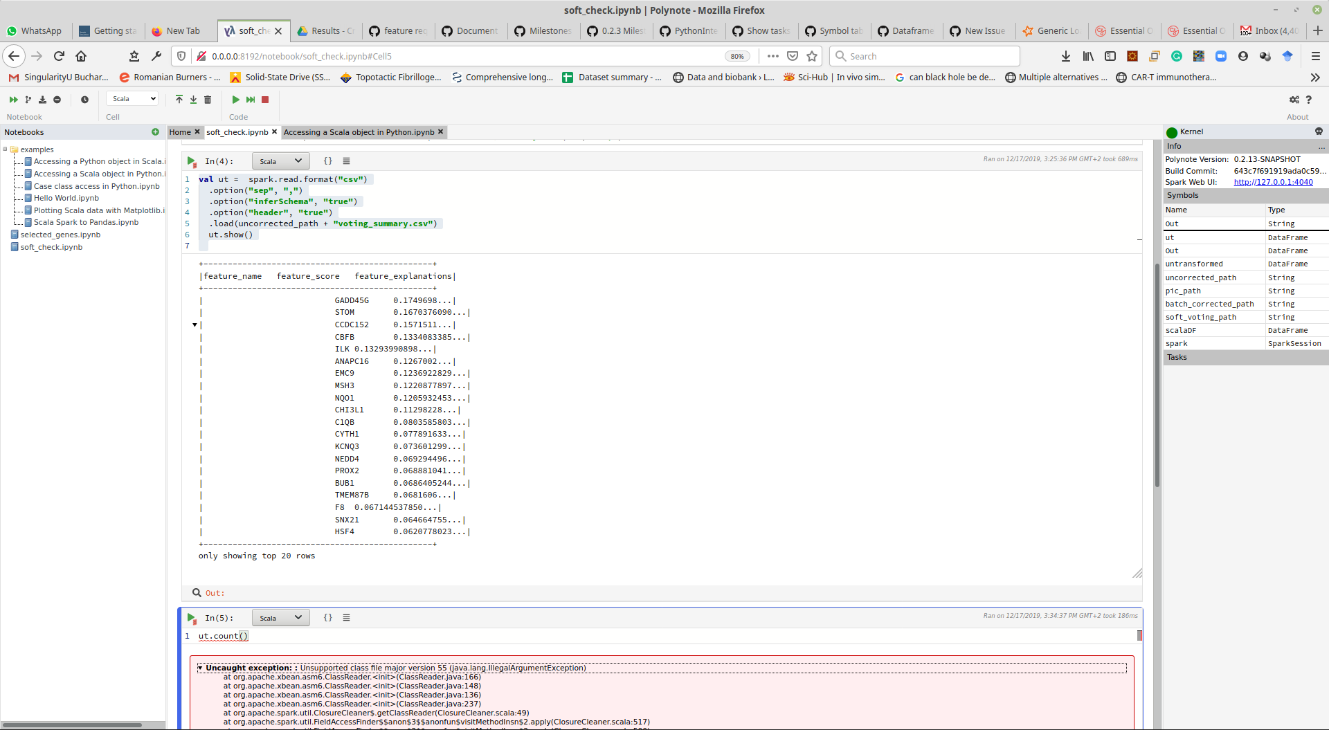 calling dataframe.count() crashes polynote · Issue #703 · polynote/polynote · GitHub
