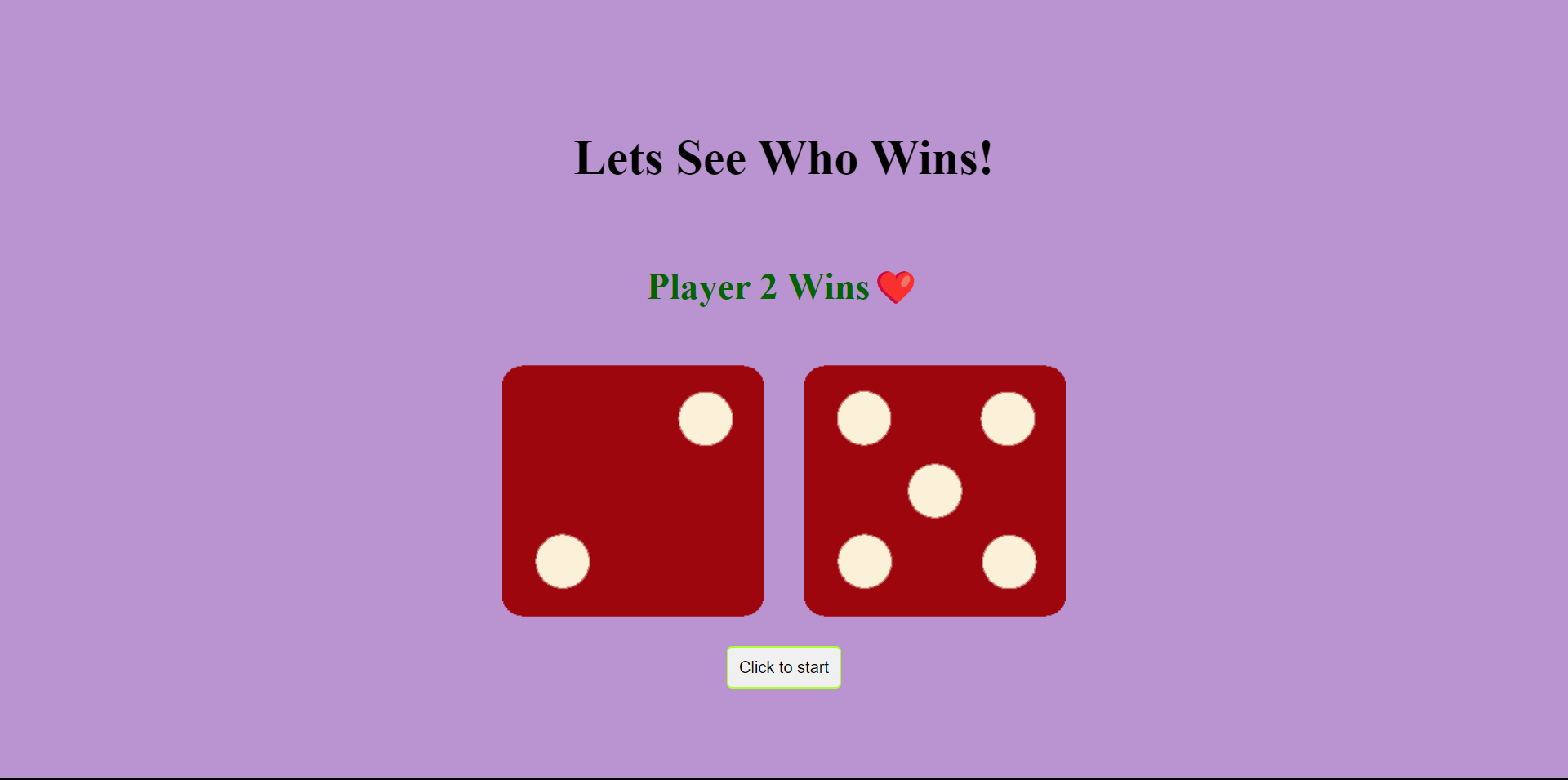 GitHub - Arghyahub/diceGame: Using JavaScript Random Function to make a dice game.