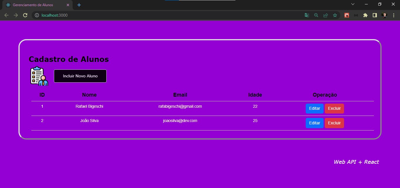 GitHub - RafaelBig-BSI/React-WebAPI-ASP.NETCore: Projeto Web API ASP.NET + React que realiza o ...