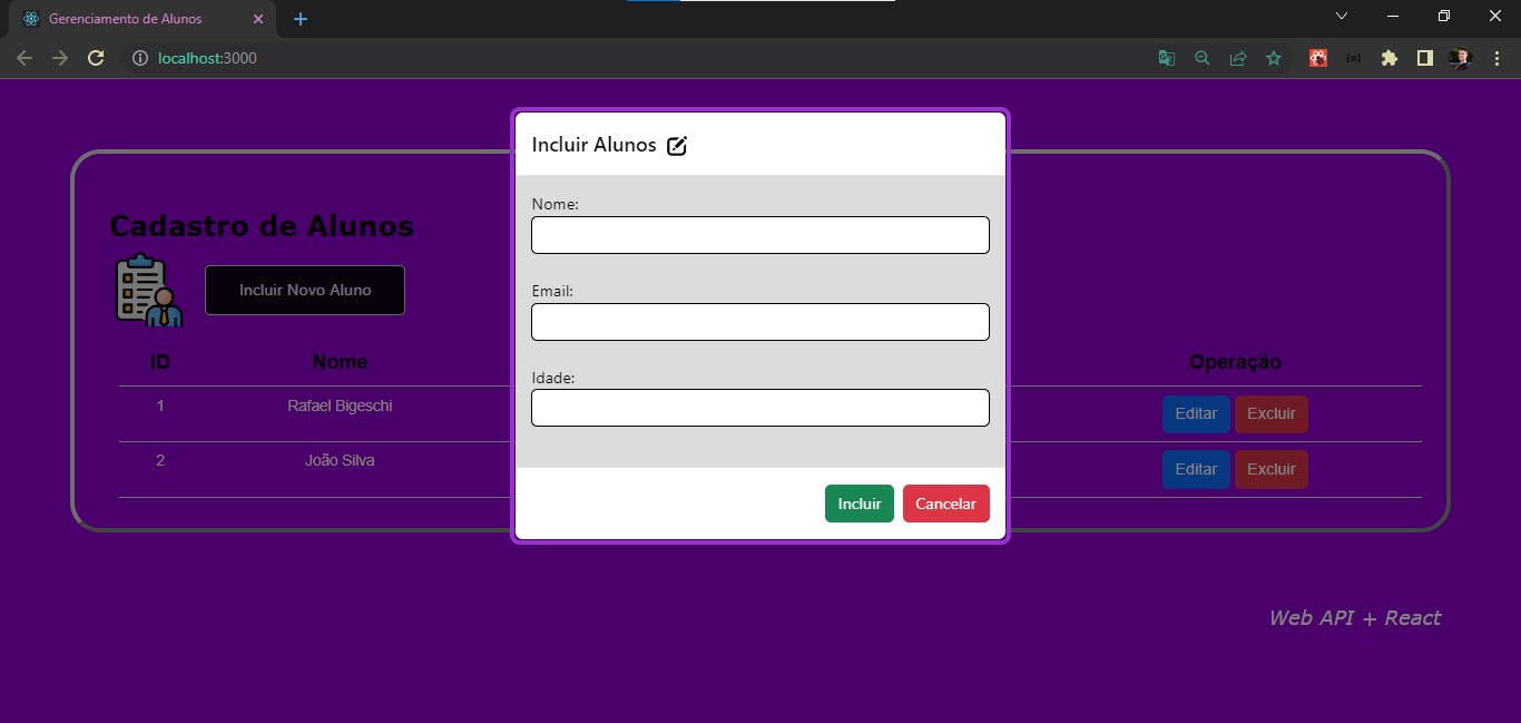 GitHub - RafaelBig-BSI/React-WebAPI-ASP.NETCore: Projeto Web API ASP.NET + React que realiza o ...