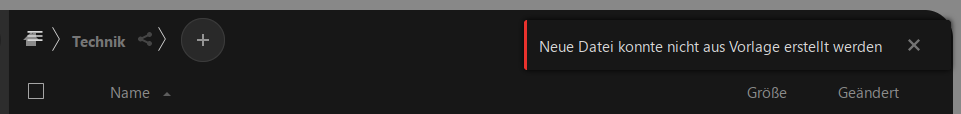 GF 13.1.1 on 26.0.0.3 beta3: Cannot create a new (standard) TEXT file within a group folder ...