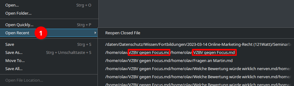 Garbled paths in "Reopen" dialog on Linux · Issue #5667 · typora/typora-issues · GitHub