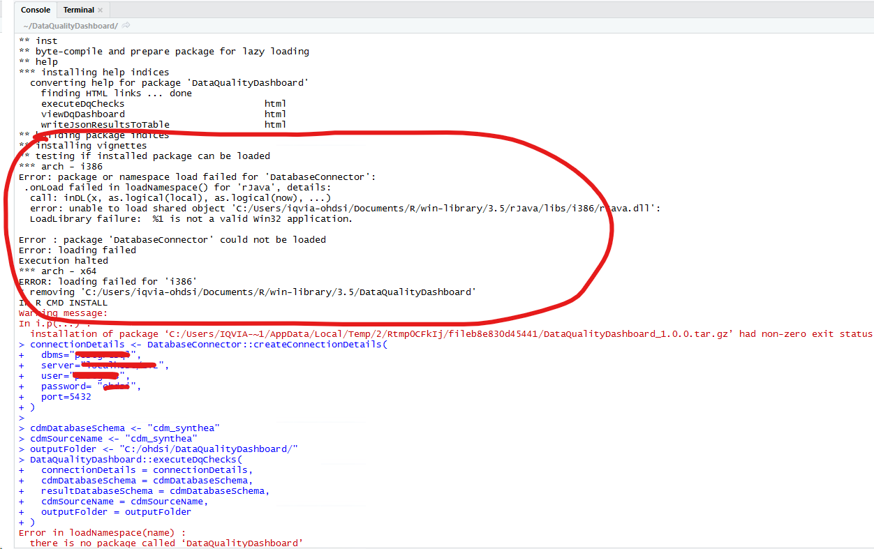 Unable to install "DataQualityDashboard" package · Issue #239 · OHDSI/DataQualityDashboard · GitHub