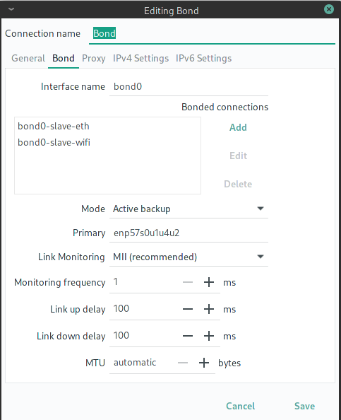 Bond interface: can't configure wlan slave interface. · Issue #921 ...