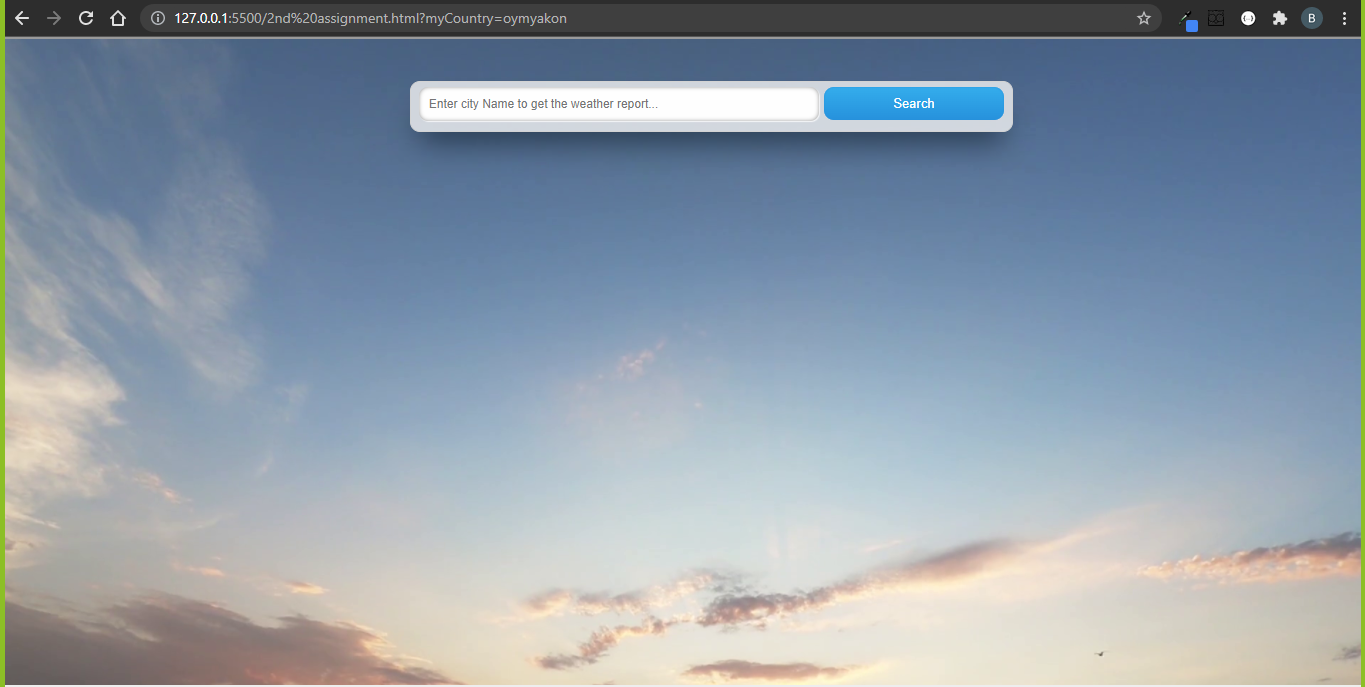 GitHub - Bbisht01/weather-forecast-api: This project shows real time weather report across the ...