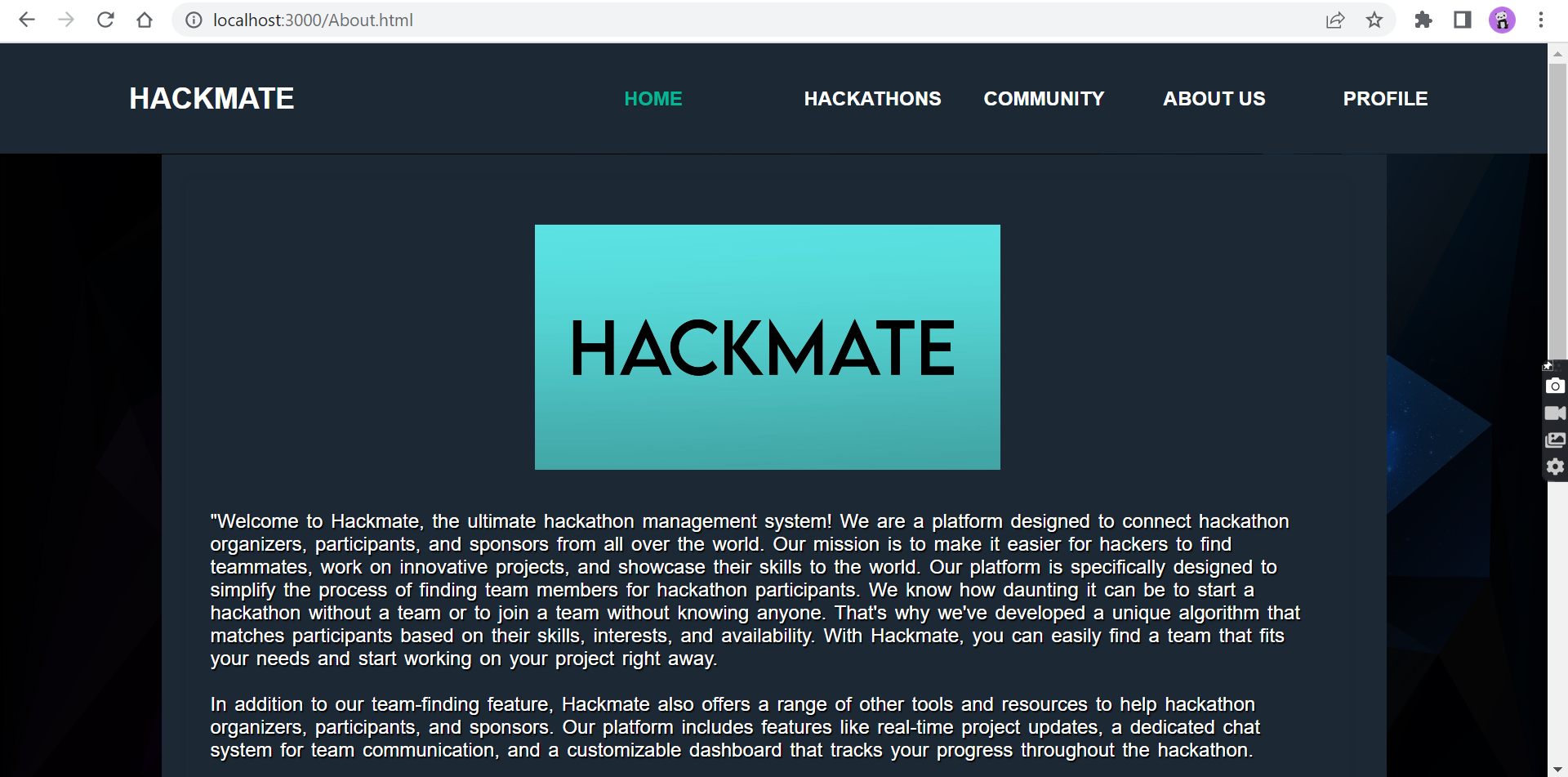 GitHub - RohitKhairnar1/Hackmate-Hackathon-Management-System