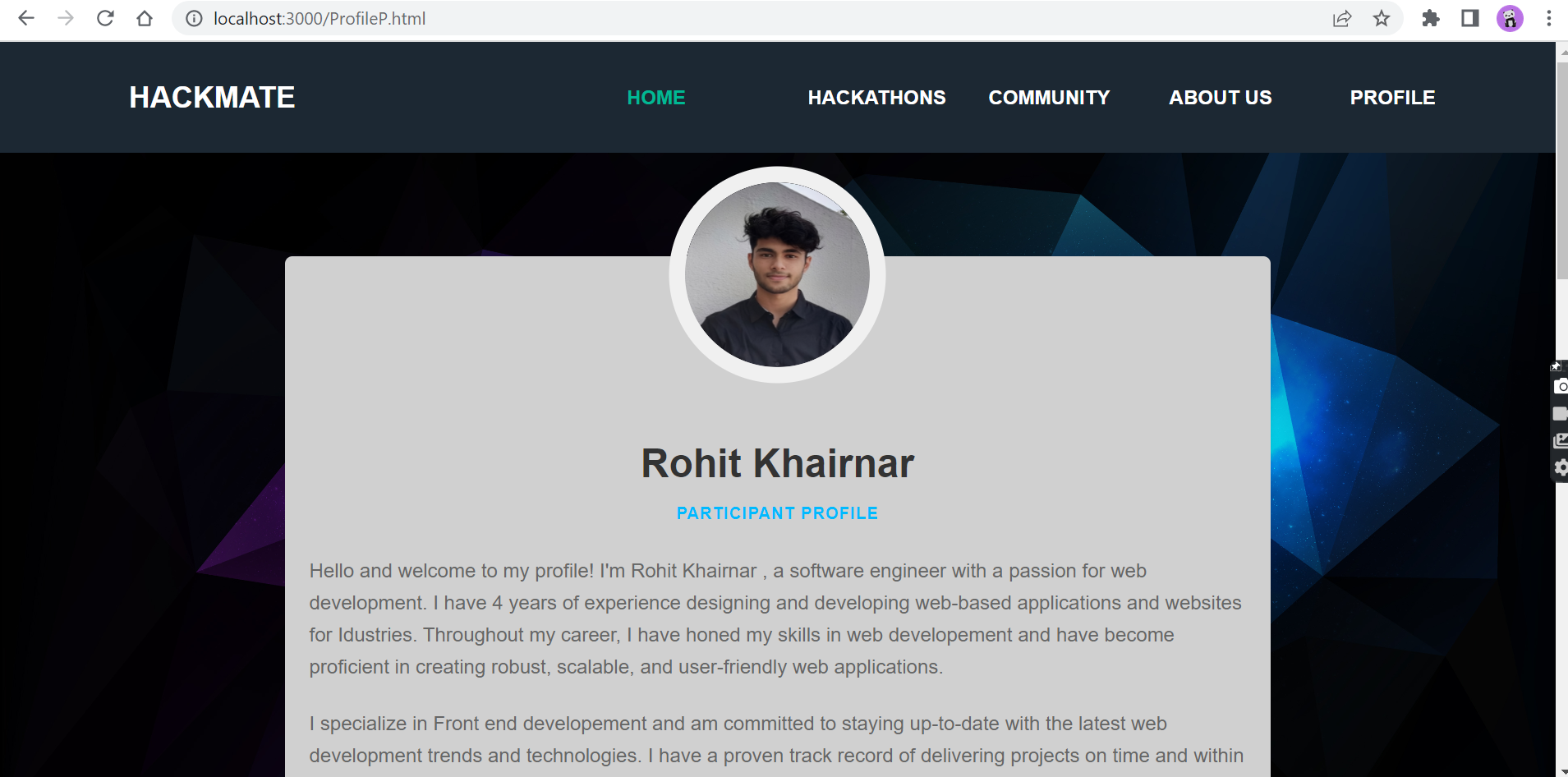 GitHub - RohitKhairnar1/Hackmate-Hackathon-Management-System