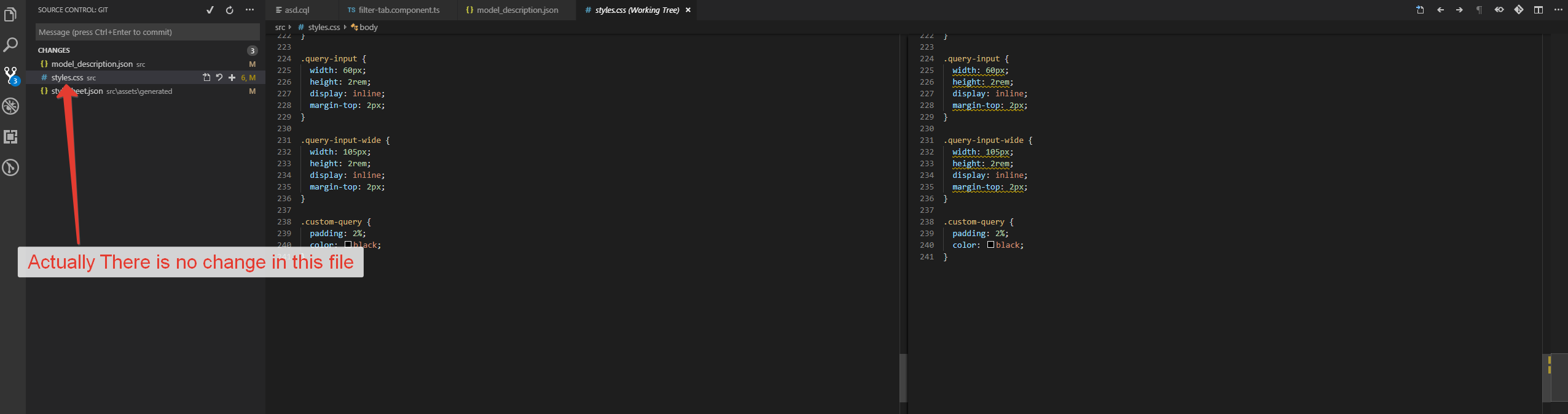 there is no change but it says there is change (github) · Issue #78169 ...