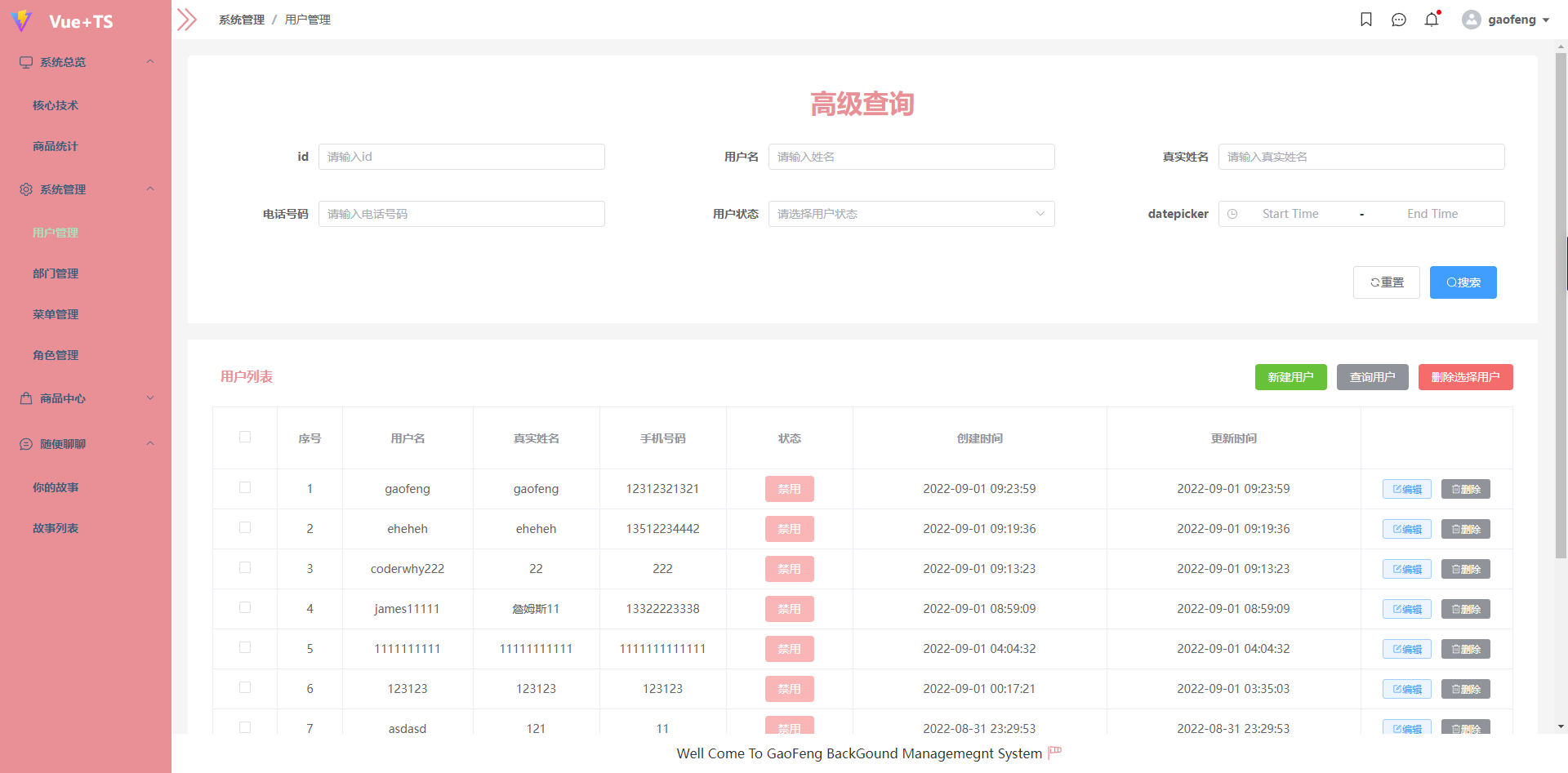 GitHub - 1571063049/vue3_ts_manage: Background management projects based on VUE3 and TS