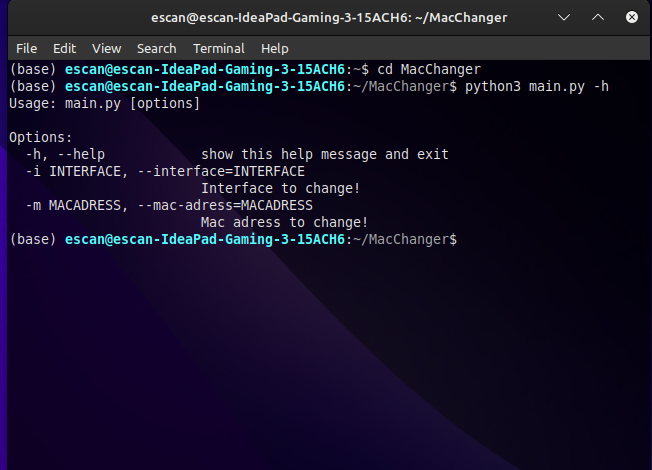 GitHub - Escan-DNMZ/MacChanger