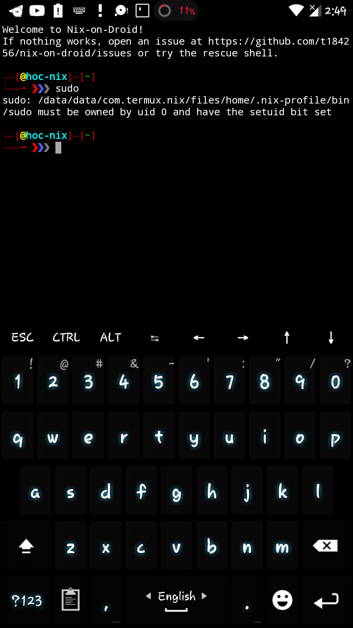 sudo · Issue #113 · nix-community/nix-on-droid · GitHub