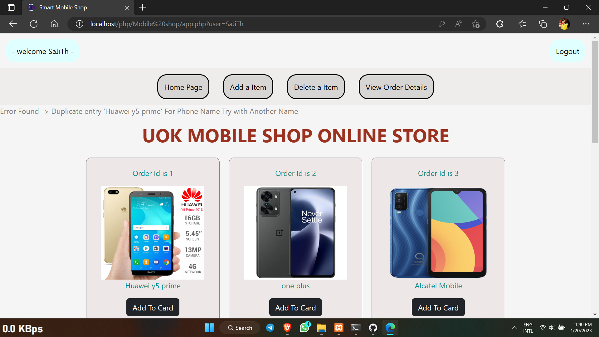 GitHub - sajithmym/Php_Project_Online_Mobile_Store