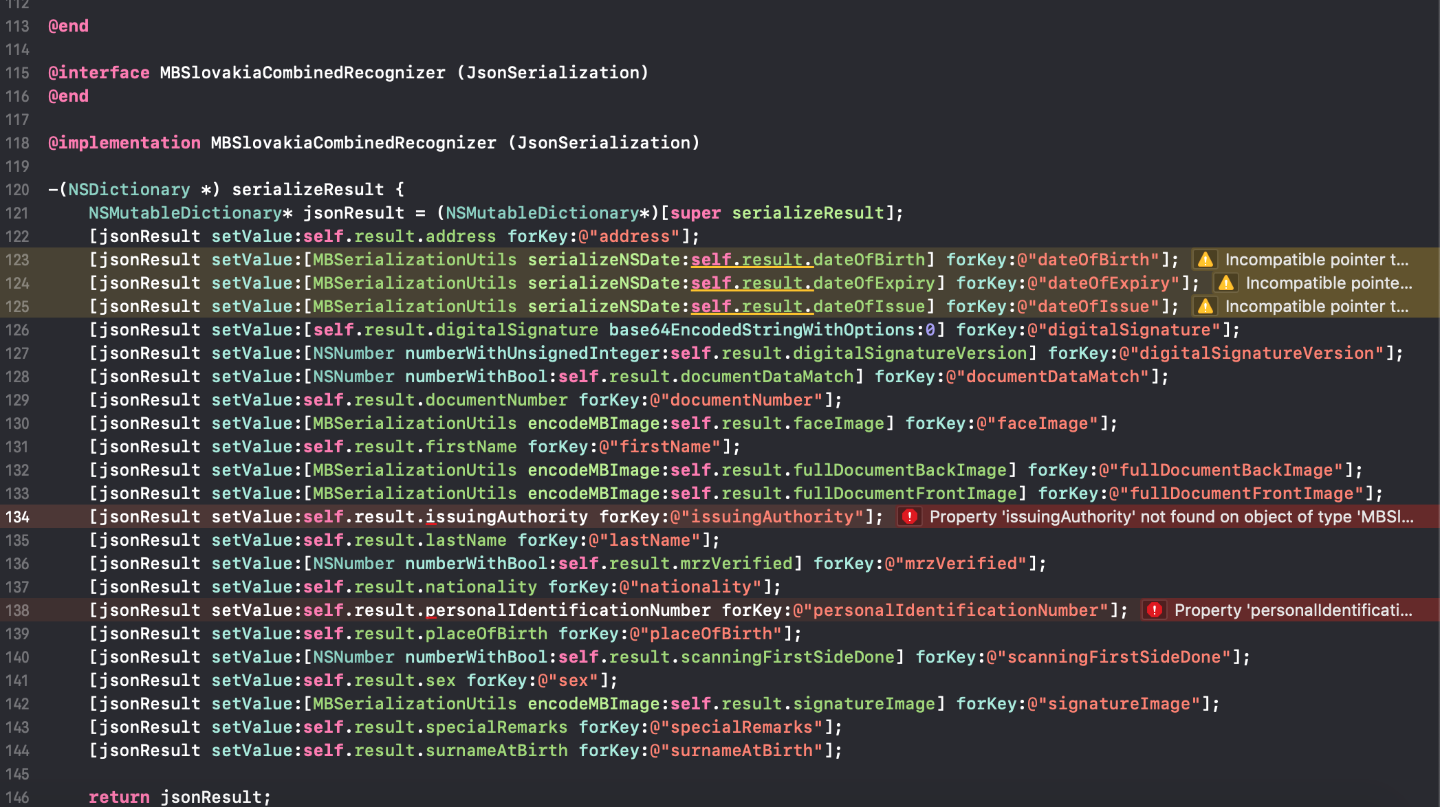 [IOS] Properties not found 4.8.0 update · Issue #113 · BlinkID/blinkid-react-native · GitHub