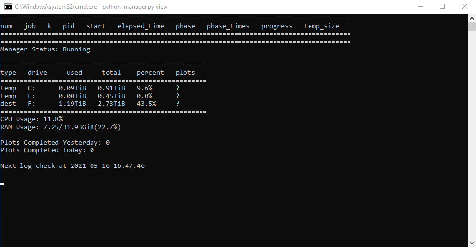 Plot Manager Runs but no Plots · swar Swar-Chia-Plot-Manager · Discussion #441 · GitHub