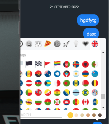 Emoji list need to be a little bit smaller so its can fit on the screen ...