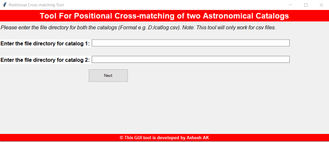 GitHub - aa16oaslak/Astronomical-Crossmatching-Tool: Welcome to the GUI ...